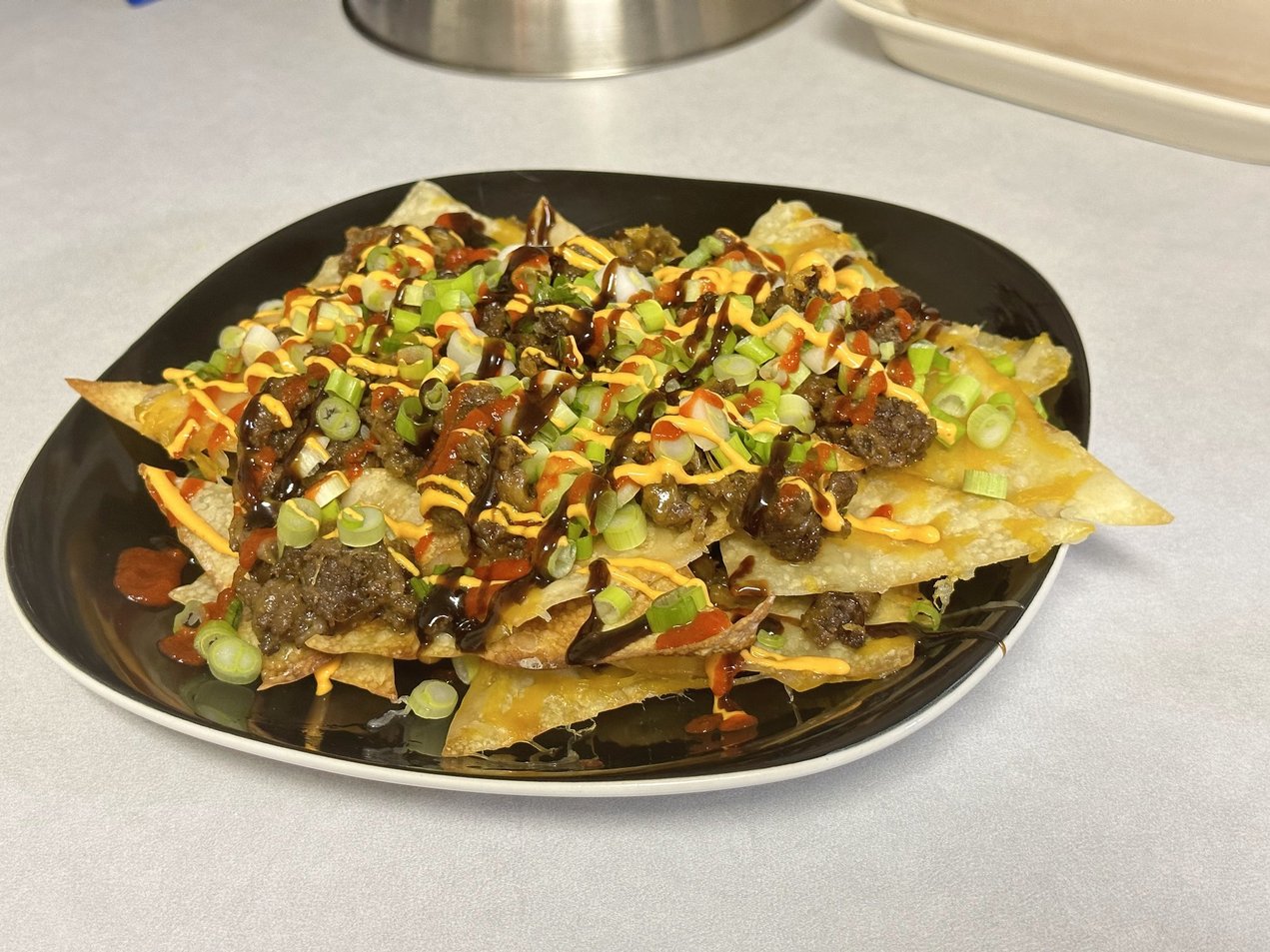 Asian Fusion Nachos – Platefuls of Flavors